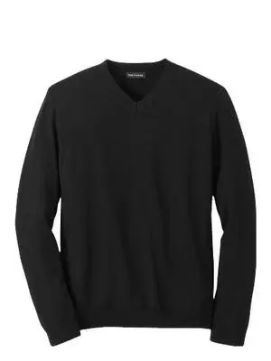 PAUL FREDRICK Washable Merino Wool V-Neck Sweater