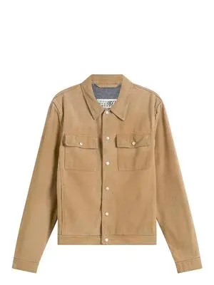 MAISON MARGIELA Cotton Coated Trucker Jacket - Sand