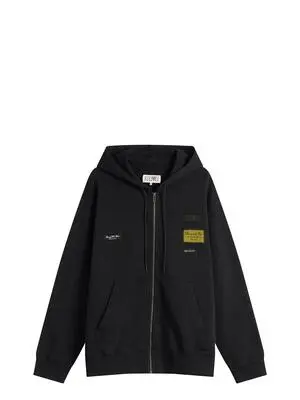 MAISON MARGIELA Tailored Labels Zip Hoodie - Black