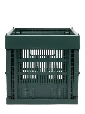 HAY Cube Recycled Colour Crate - Dark Green