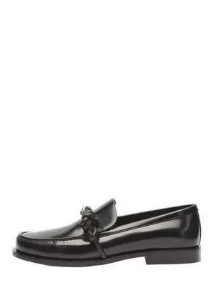 JIL SANDER Knotted Loafer - Black