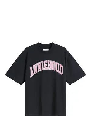ANNIE HOOD College Arch T-shirt - Navy