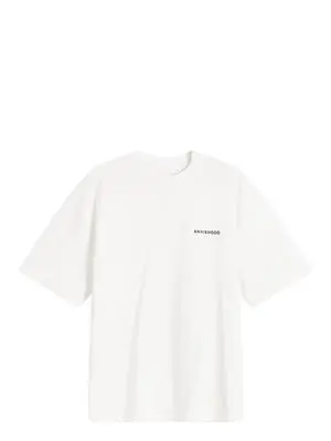 ANNIE HOOD Mini Logo T-shirt - White
