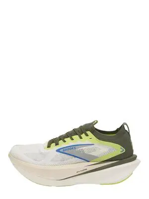 Brooks Hyperion Max 3 X PYNRS Sneakers Blanc/acid Lime/blue