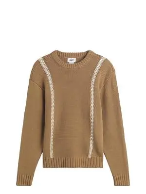 Obey Mend Stitch Crew Sweater - Caramel