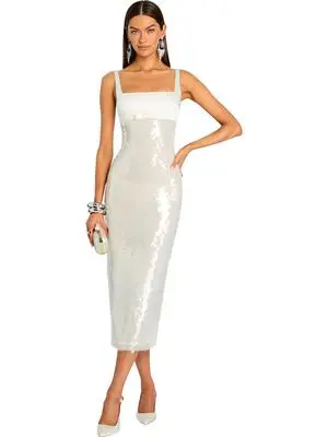 Retrofete Yvaine Sequin Dress - White