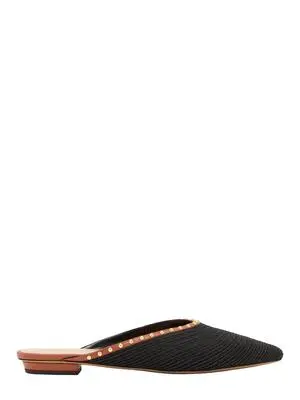 Ulla Johnson Hera Raffia Mule - Noir