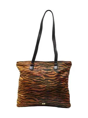 Moschino Canvas Tote Bag - Brown