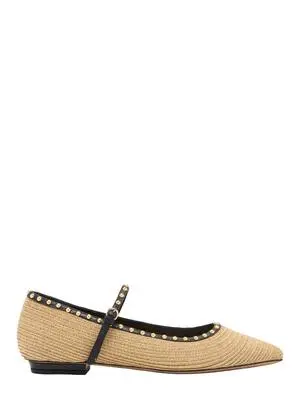 Ulla Johnson Hera Raffia Ballet Flat - Natural
