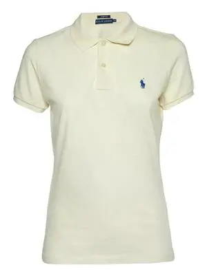 Polo Ralph Lauren Logo-Embroidered Cotton Polo Shirt Neutrals