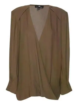Elisabetta Franchi Crepe Blouse - Brown