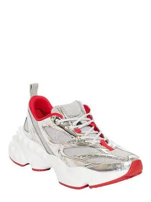 CHRISTIAN LOUBOUTIN So Flo Sneaker Silver