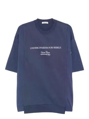 Undercover Lettering-print T-shirt - Blue