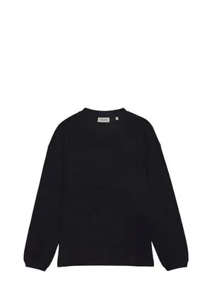 FRAME Waffle-knit Sweatshirt - Blue