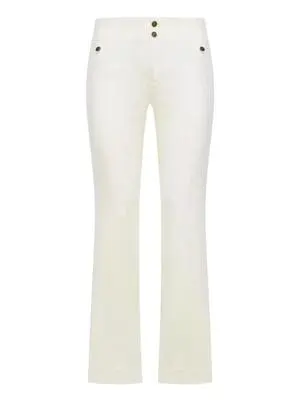 Etro Button-detail Flare Trousers - Neutrals