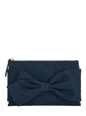 Rebecca Minkoff Bow Detail Clutch - Denim