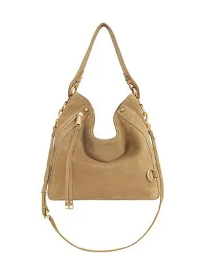 Rebecca Minkoff Mab Suede Hobo Bag - Sesame