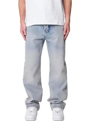 Mnml Baggy Denim Jeans - Light Sand Washed Blue
