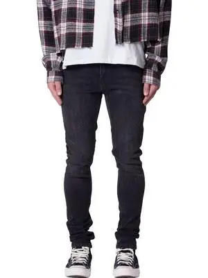 Mnml Skinny Jeans - Stone Wash Black