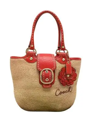 COACH VINTAGE Buckle Tote Bag - Neutrals
