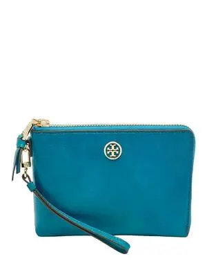 Tory Burch 2010s Zip Wristlet Clutch - Blue
