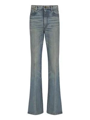 Balmain Slim Straight-leg Jeans In Vintage Denim - Blue