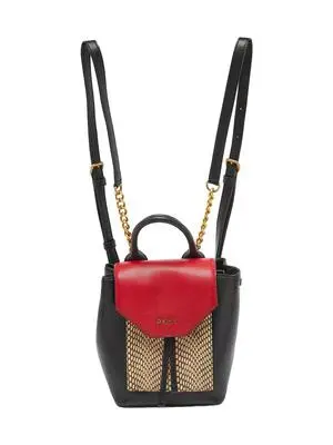Dkny Leather Backpack - Black