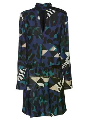 VERSACE Button Detail Mini Dress