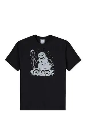OVO Snowman Tee Shirt - Black