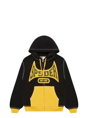 SP5DER T&f Zip Hoodie - Black