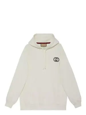 GUCCI Interlocking G Drawstring Hoodie