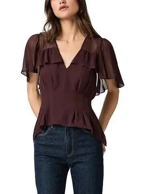 Paige Willa Blouse - Aubergine