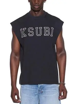 Ksubi Touchdown Cutoff Logo T-shirt - Black