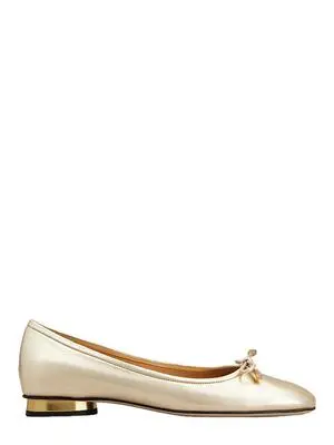 TOD'S Leather Ballet Flats - White