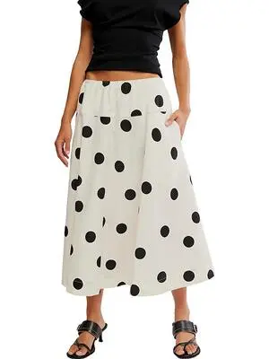 Free People Drop Waist Skirt - Clean Ivory