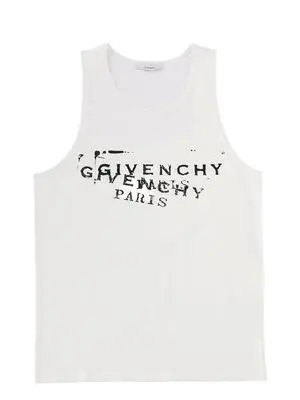 Givenchy Logo Tank Top - White