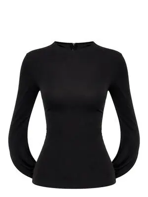 Alexander Wang Draped Back Top - Black