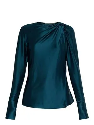 Victoria Beckham Draped Blouse - Black