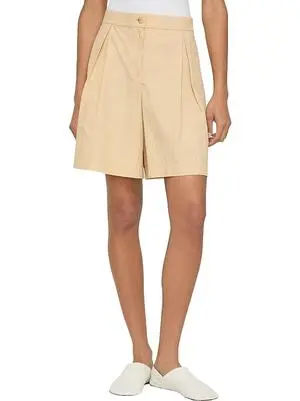 Lafayette 148 New York Jane Wide Leg Shorts - Halo Yellow