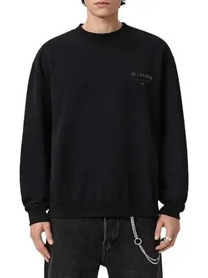 ALLSAINTS Xander Crewneck Sweatshirt - Jet Black