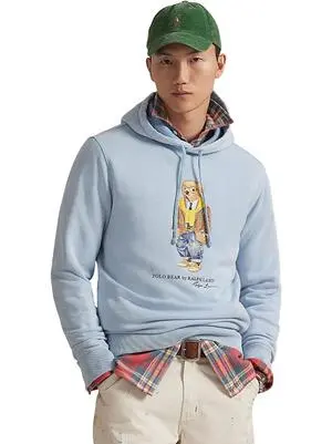 Polo Ralph Lauren Polo Bear Garment Dyed Fleece Hoodie - Blue