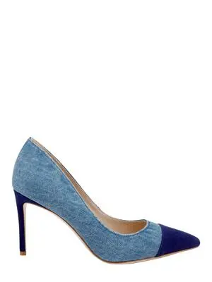 L'Agence Kendelle Denim Pump - Light Denim