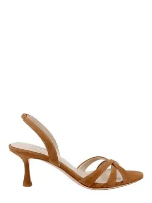 L'Agence Colwill Slingback Sandal - Sand Suede
