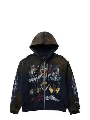 WHO DECIDES WAR BY EV BRAVADO Star Zip-up Hoodie - Multi