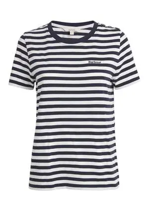 Barbour Cotton Stripe Ferryside T-shirt - Navy