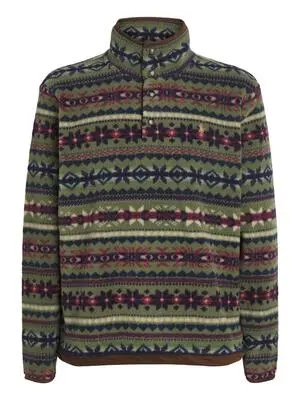 Polo Ralph Lauren Fair Isle Fleece Sweater - Green