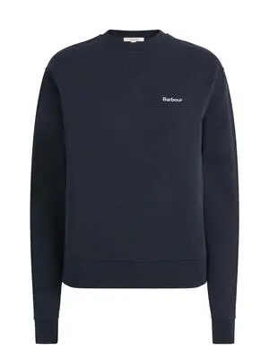 Barbour Cotton Bede Logo Sweatshirt - Navy