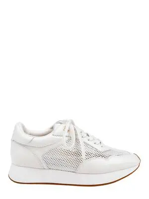 L'Agence Deepa Platform Sneakers - White Leather