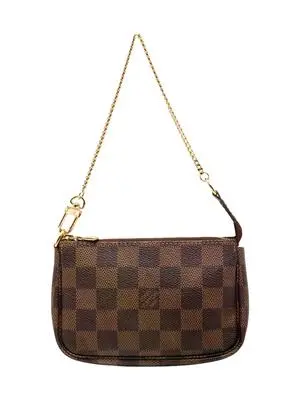 LOUIS VUITTON 2011 Damier Ebene Mini Pochette Accessoires - Brown