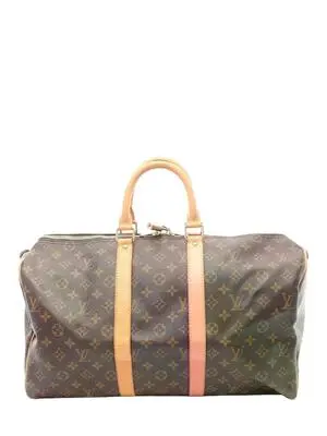 LOUIS VUITTON 2004 Monogram Keepall 45 Travel Bag - Brown